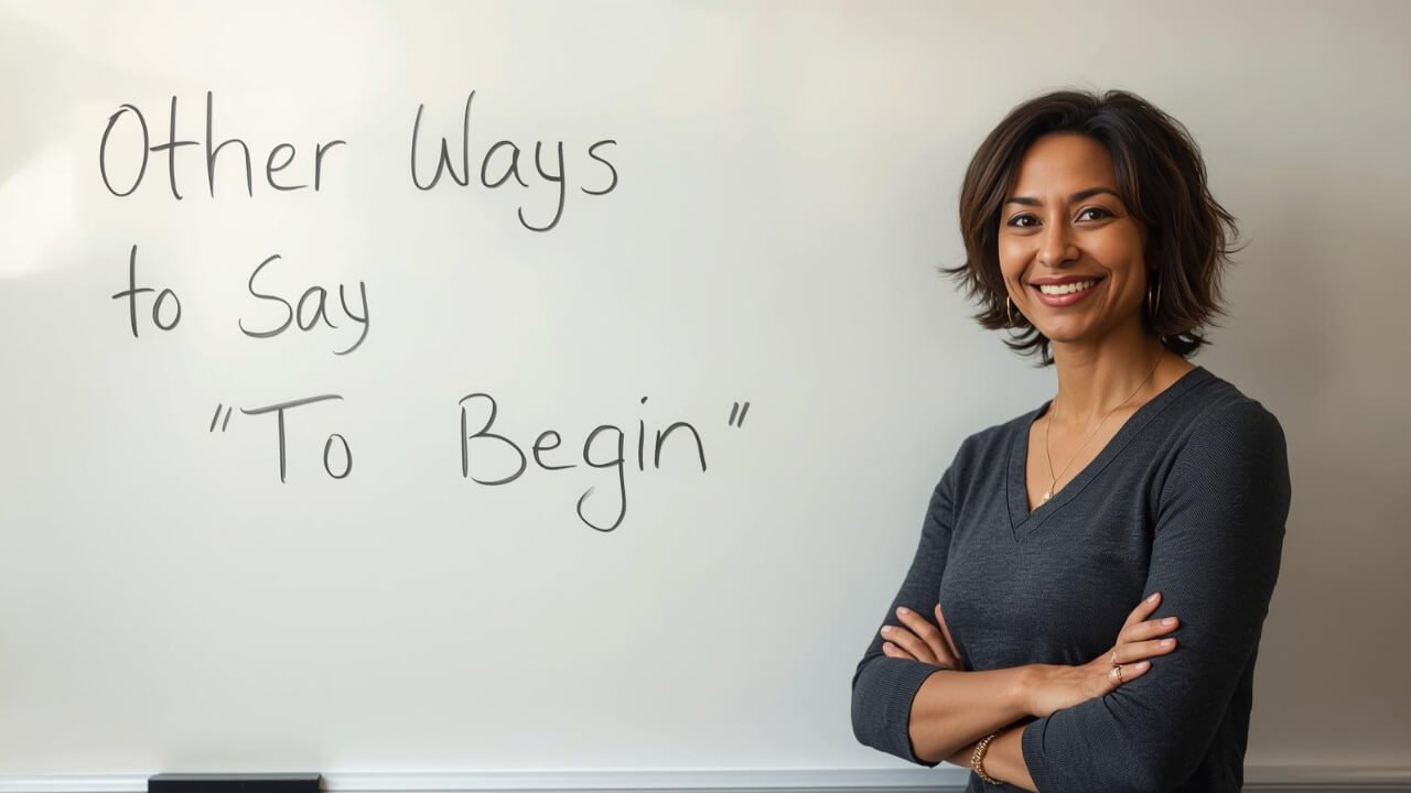 65+ Other Ways to Say "To Begin" for Clear Sentence Openings